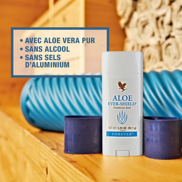 Déodorant stick Aloe Ever‑Shield (sans aluminium) – Forever Living 🍀